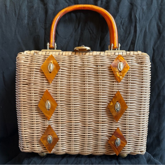 Bags | Tortoise Shell Straw Bag | Poshmark